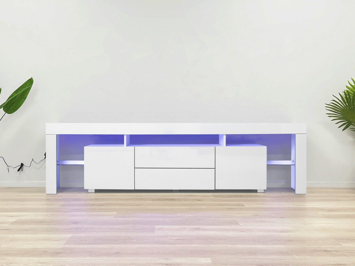 Micco 2m LED Entertainment Unit - White
