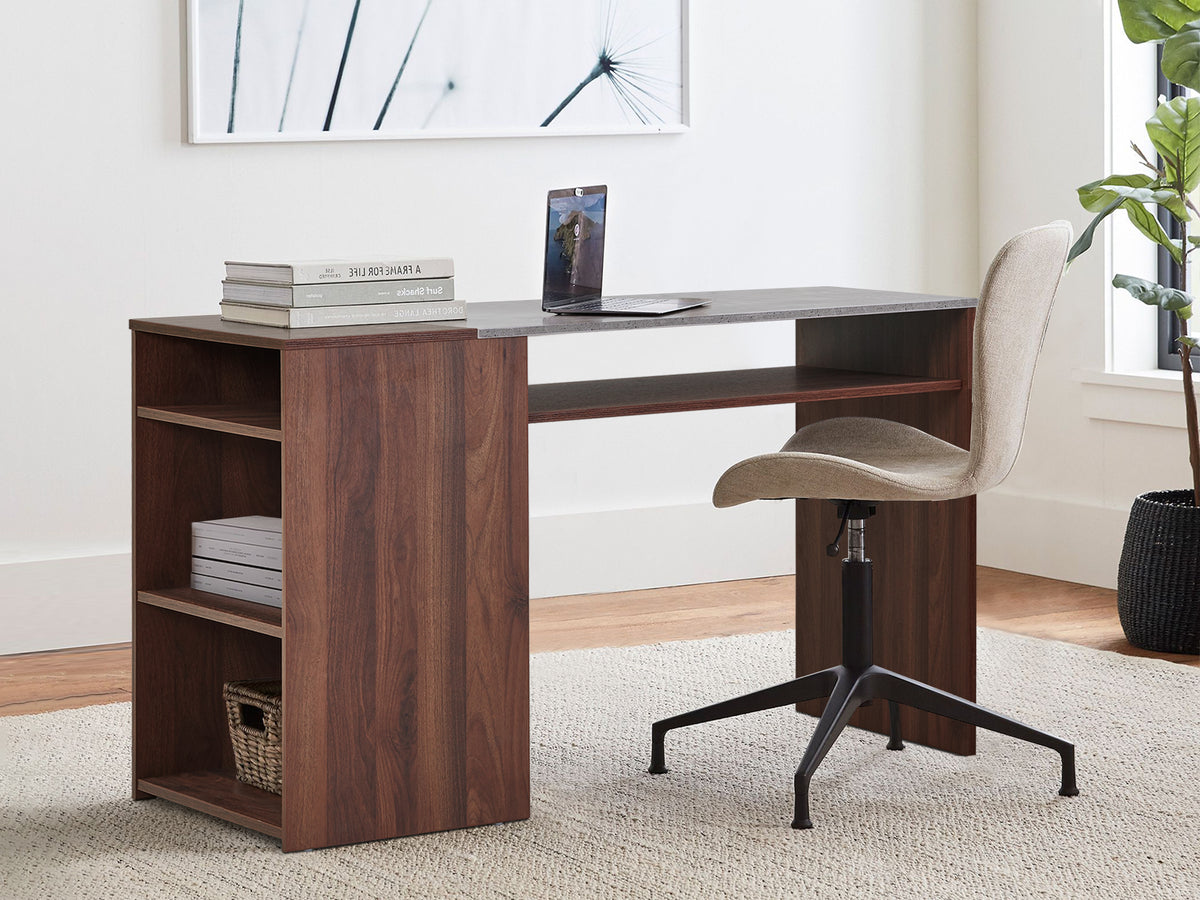 Willie 116cm Computer Desk - Walnut