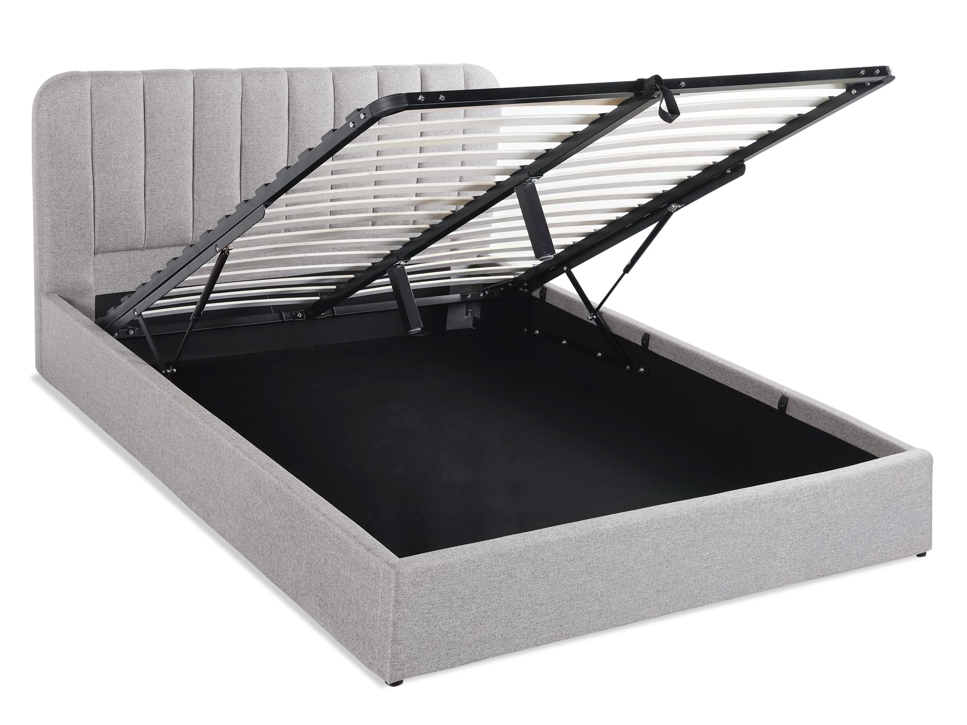 Victoria Queen Gas Lift Storage Bed Frame - Grey