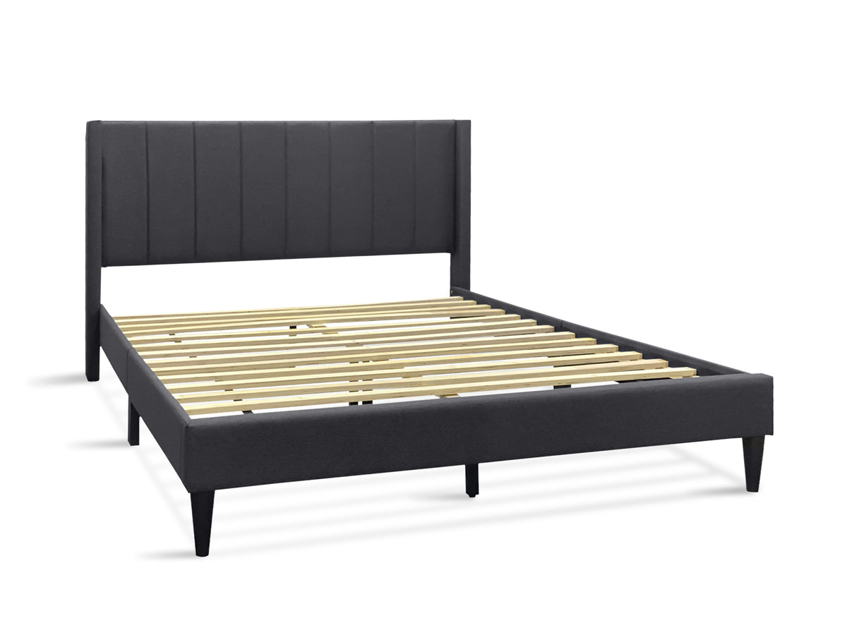 Careys Queen Bed Frame - Dark Grey